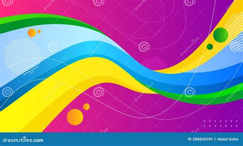 Colorful Wave Vector Background Stock Illustration Illustration Of Vector Backdrop 288839295