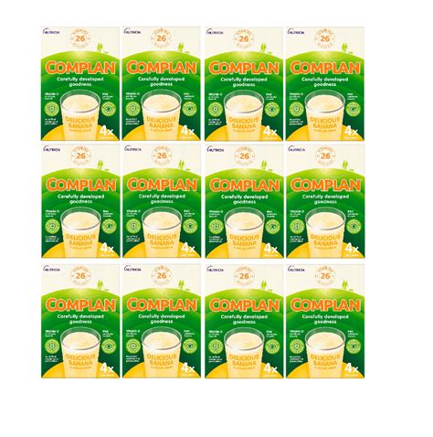 12 X Complan Protein Energy Drink Nutritious Banana Flavoured Sachets 4
