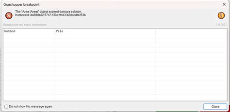 Grasshopper Breakpoint Object Expired For All Objects Grasshopper Mcneel Forum