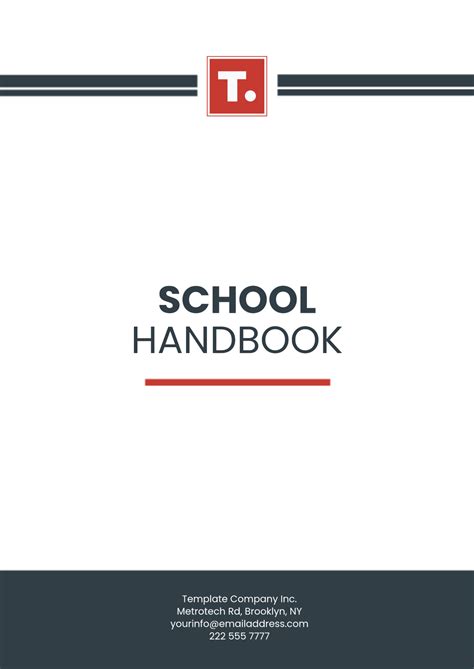 Free Student Handbook Template To Edit Online