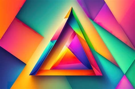 Premium Ai Image A Triangle And Rectangles Background