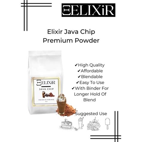 Elixir Java Chip Premium Powder With Binder 1kg Shopee Philippines