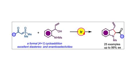 Iridium Catalyzed Diastereo And Enantioselective [4 1] Cycloaddition Of Hydroxyallyl Anilines