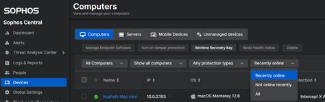 Sophos Endpoint Active But Client Not Showing In Cloud Devices Page Discussions Sophos
