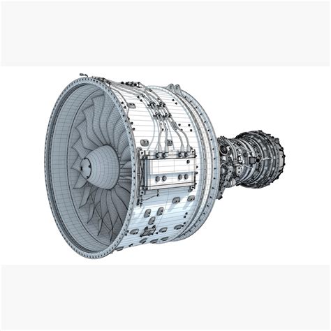 Geared Turbofan Engine 3d Model Download Engine On