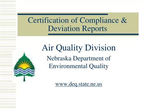 Ppt Certification Of Compliance And Deviation Reports Powerpoint Presentation Id 6783927