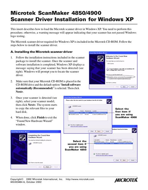 Pdf Manual For Microtek Scanner Scanmaker 4850