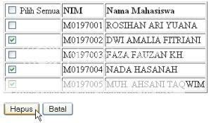 Membuat Script PHP Untuk Hapus Data Dengan Multi Selection OffiCiaL WapMasTer