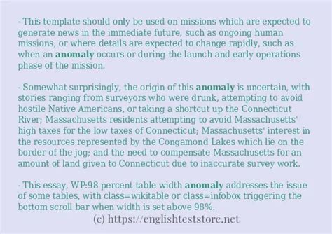 Anomaly Some Sentence Examples Englishteststore Blog