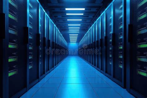 Advanced Network Infrastructure System Using Data Center Visualization Server Racks And Cloud