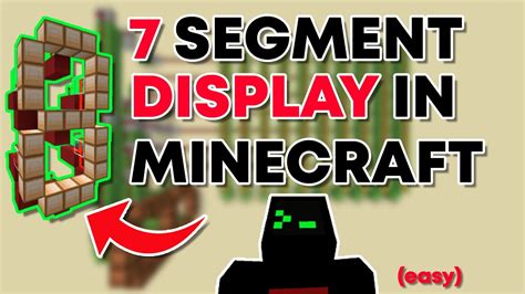 Easysimple 7 Segments Display Minecraft Redstone Logic Youtube