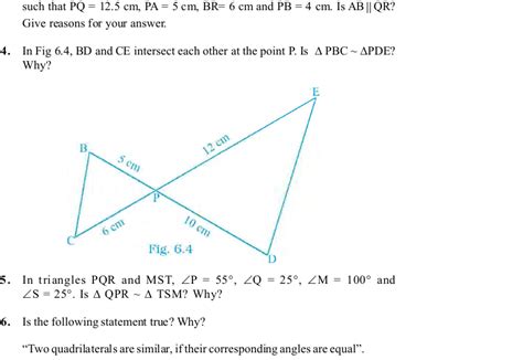 Ncert Exemplar Class 10 Maths Unit 6 Triangles Aglasem