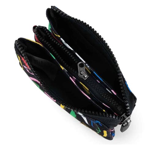 Roka Small Carnaby Wallet In Scribble Print Island Blue Tobermory