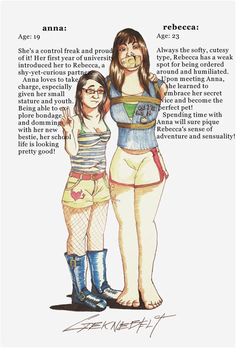 Anna And Rebecca By Geknebelt On Deviantart