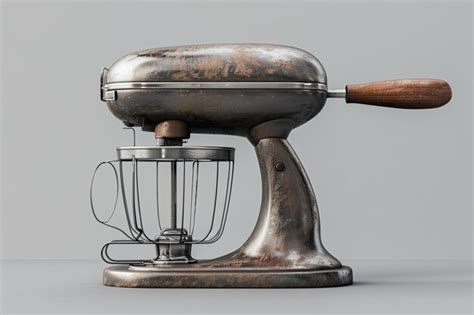 Old Hand Mixer Mixer Blender Premium Ai Generated Image