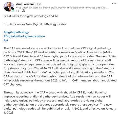 New CPT Codes For Digital Pathology Thoughts Babe Doctor Network