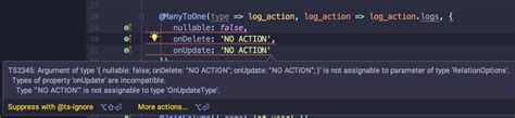 Missing NO ACTION Strategy For MySql OnUpdateType Issue Typeorm Typeorm GitHub