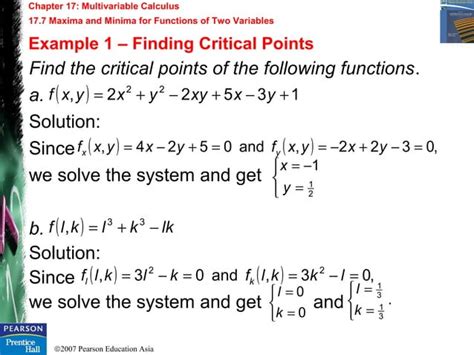 Chapter 17 Multivariable Calculus Ppt