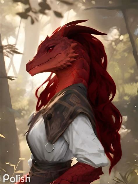 Dnd Red Dragonborn Female In 2025 Female Dragonborn Female Dragon