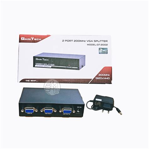 Jual Gaintech VGA Splitter 2Port 200Mhz Shopee Indonesia