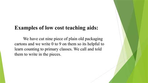 Low Cost Teaching Aids Ppt Pptx