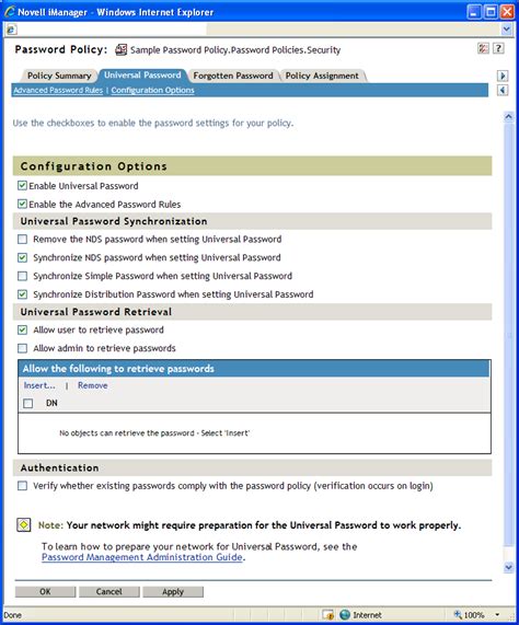 Netiq Documentation Novell Password Management 3 3 2 Administration Guide Creating Password
