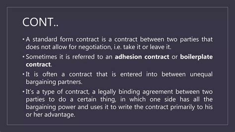 Term Of Contract Exemption Clauses Pptx