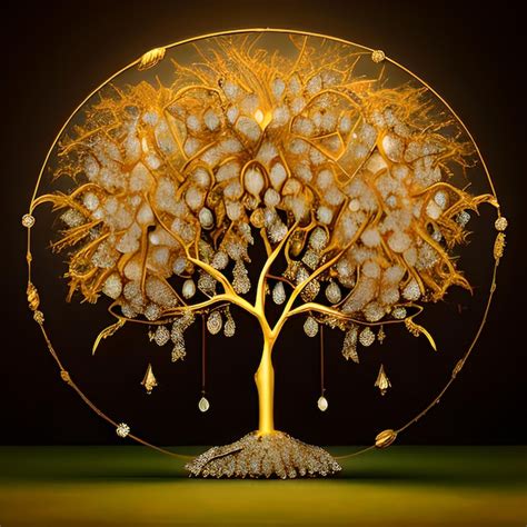 Premium Ai Image Artificial Intelligence Generative Tree Illustration