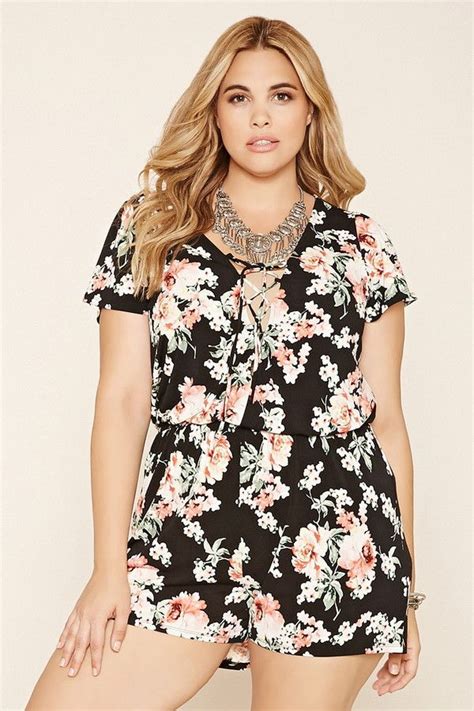 Forever 21 Forever 21 Plus Size Floral Romper Plus Size Fashion