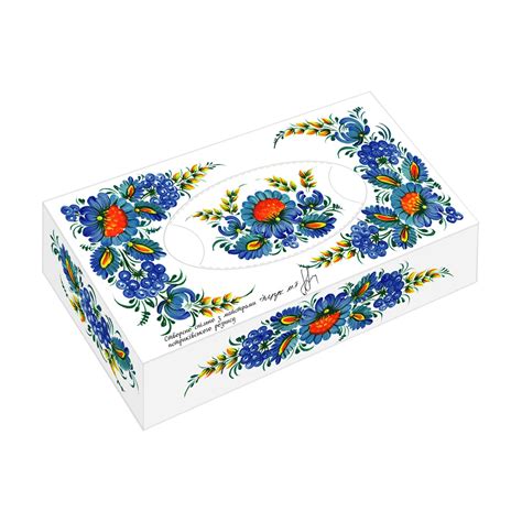 Серветки паперові Будь Ласка Петриківка Волошки 2 шарові 90 шт — купити на Eva Ua