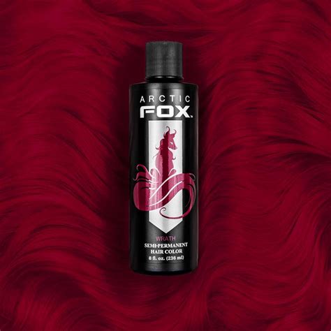 Arctic Fox Wrath Deep Burgundy Red Semi Permanent Hair Color Coral
