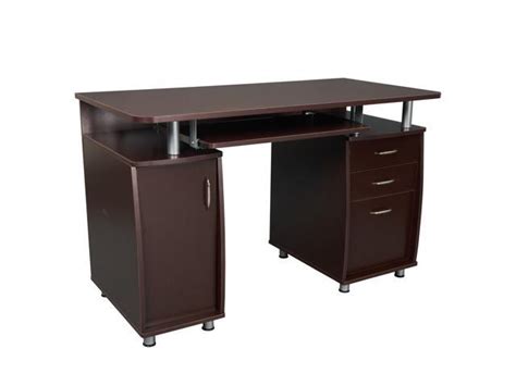 Techni Mobili RTA CH Complete Computer Desk Chocolate Newegg Com