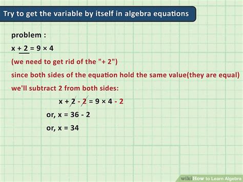 How To Learn Algebra With Pictures Wikihow