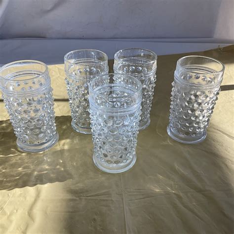 Hobnail Glasses Etsy