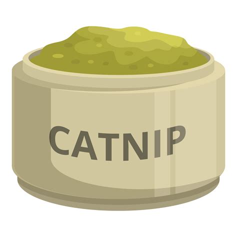 Opened Round Plastic Container Full Of Catnip 47058755 Vector Art At Vecteezy