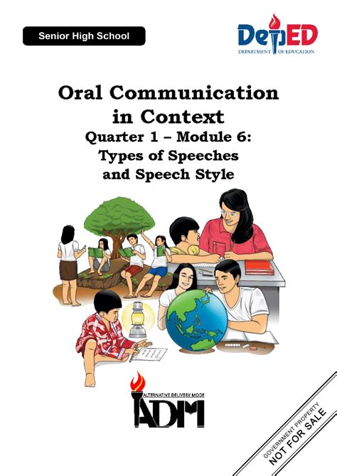 Oral Comm Q1 Module 5 Oral Communication Oral Communication In Context Quarter 1 Module 5