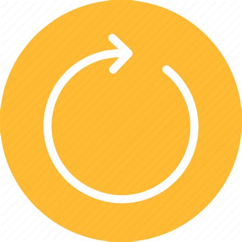 circle refresh reload rotate sync update yellow icon download