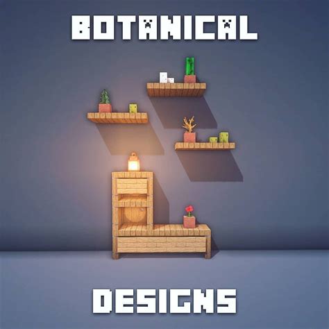 Shelf Designs In Minecraft Minecraft Room Minecraft Houses