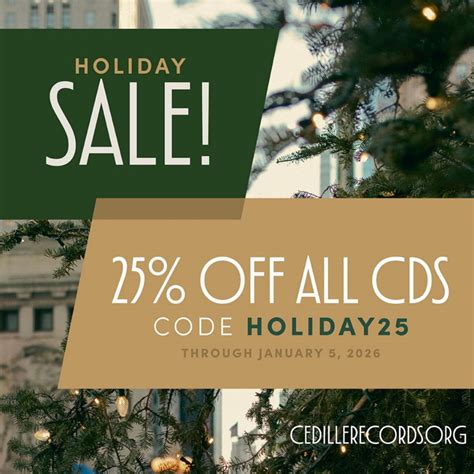 The Cedille 2025 Holiday Sale Is On Now Until 1 5 Cedille Records