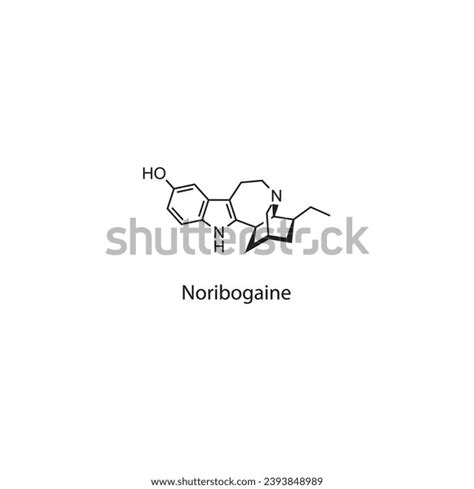 Tbg Molecular Structure Skeletal Formula Diagram Stock Vector Royalty