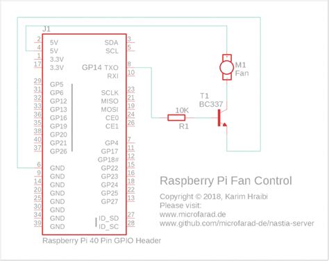 Raspberry Pi Fan Control Circuit Diagram μF