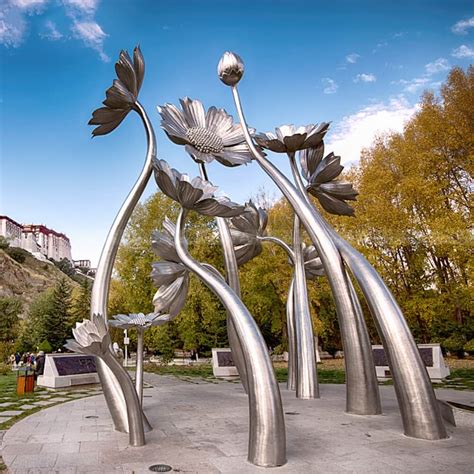Giant Outdoor Metal Flowers At Juan Borger Blog