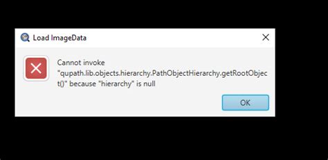 error in qupath image analysis image sc forum