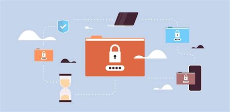 Protección de datos candado seguridad privacidad base de datos y contraseña de carpeta proteger