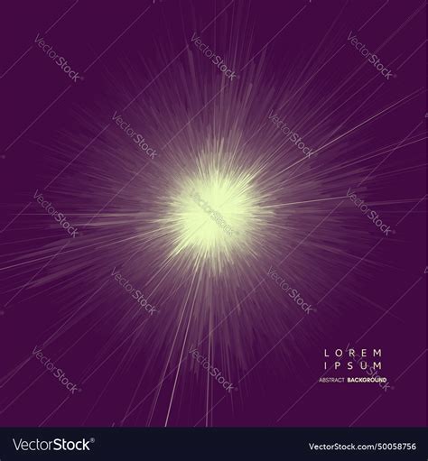 Background With Explosion Starburst Dynamic Lines Vector Image