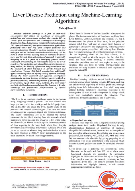 Pdf Liver Disease Prediction Using Machine Learning Algorithms