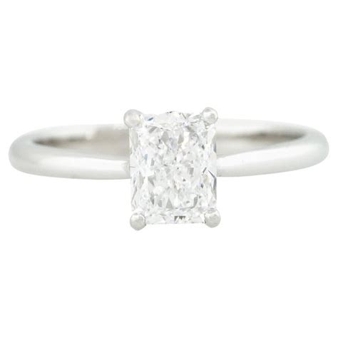Gia Certified 120 Carat Radiant Cut Diamond Engagement Ring Platinum
