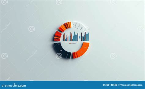 A Minimalist Infographic With Clean Lines And Digital Graphs Modern Digital Sleek Stock