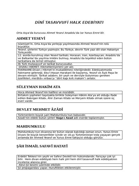 Tekke Tasavvuf 1 Pdf