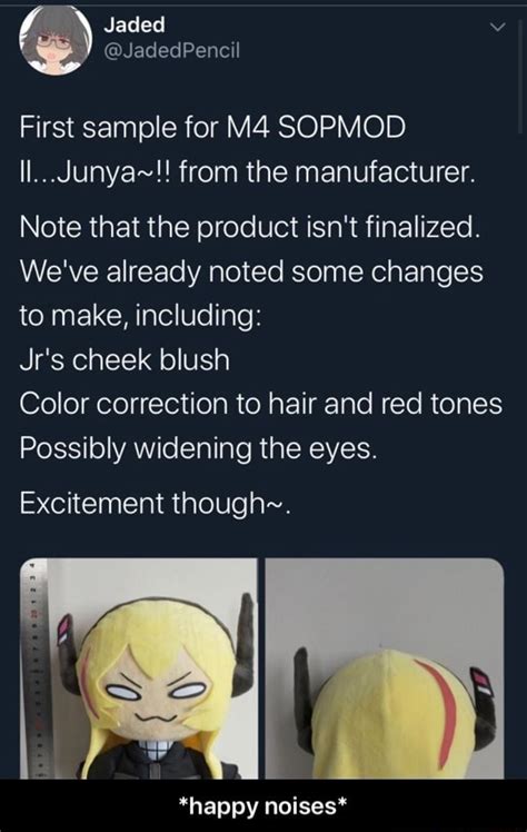 First Sample For M4 Sopmod Ii Junya~ From The Manufacturer Note